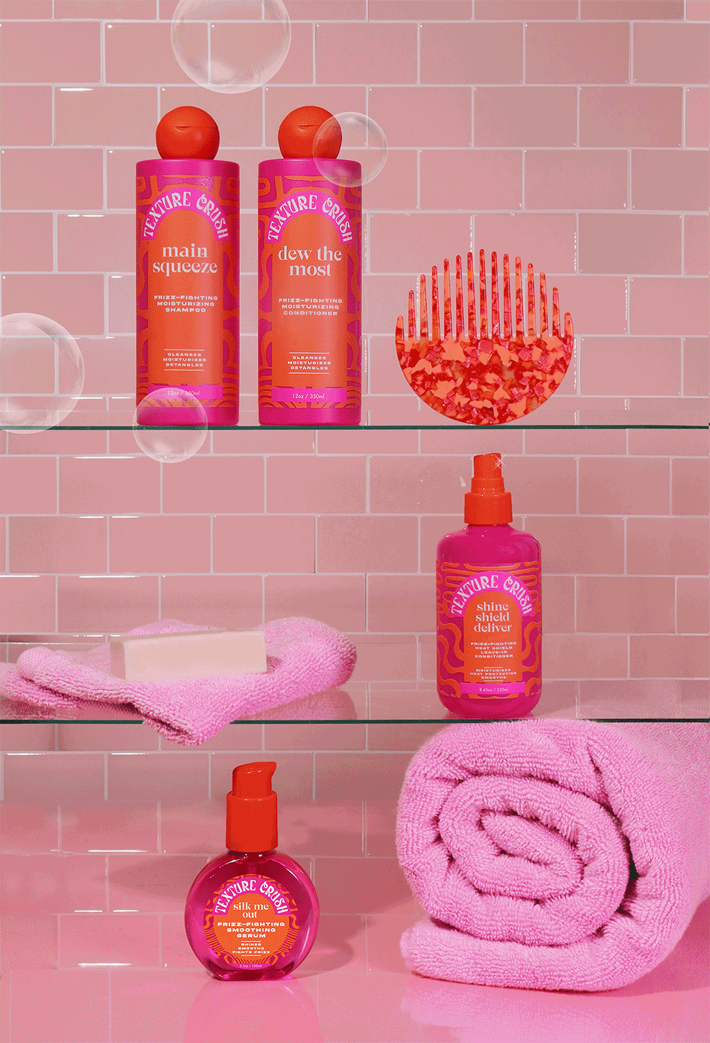 Shine, Shield, Deliver Frizz-Fighting Leave In Conditioner – Texture Crush